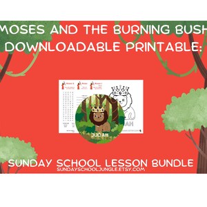 Moses and the Burning Bush | Sunday School Lesson | Children's Church ...