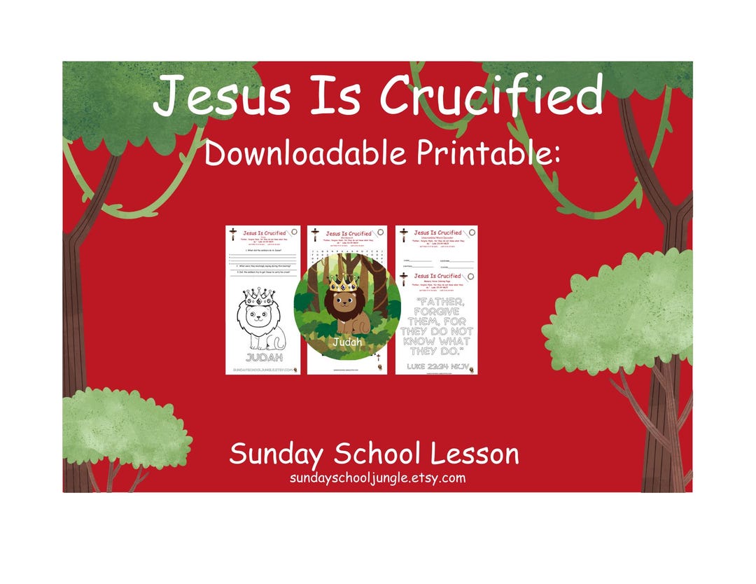 Jesus is Crucified | Sunday School Lesson | Children's Church Lesson ...