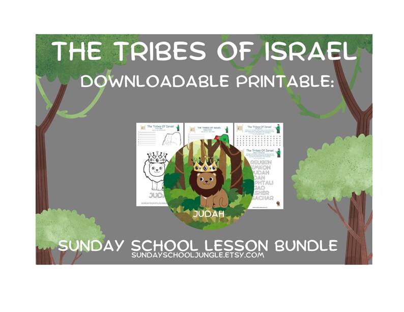 The Tribes of Israel (map) | Sunday School Lesson | Children's Church ...
