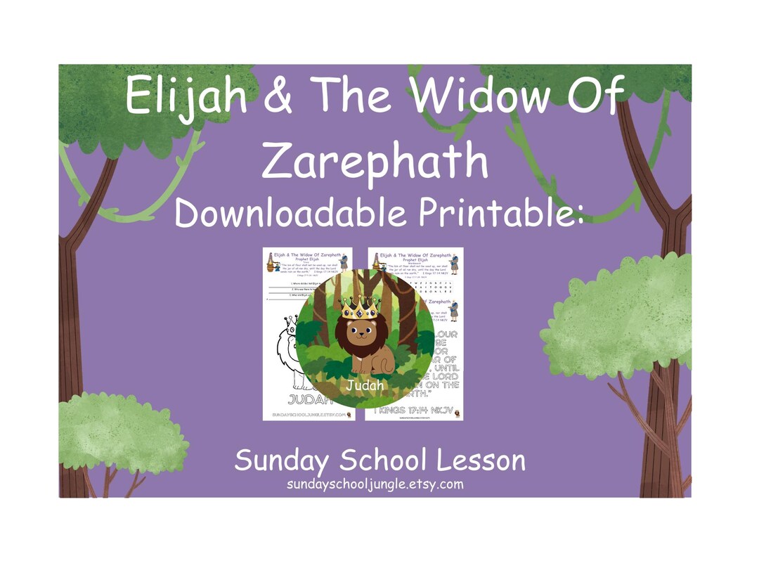 Elijah and the Widow of Zarephath | Sunday School Lesson | Children's ...