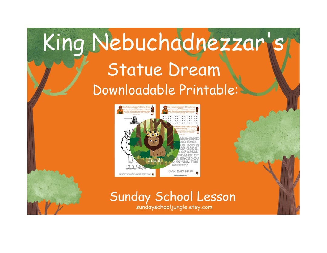 King Nebuchadnezzar's Statue Dream | Sunday School Lesson | Children's ...