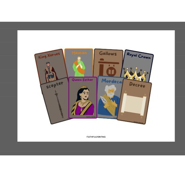 Bible Matching Cards - Etsy