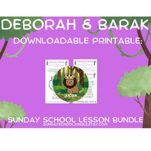 Deborah Sunday School Game - Etsy