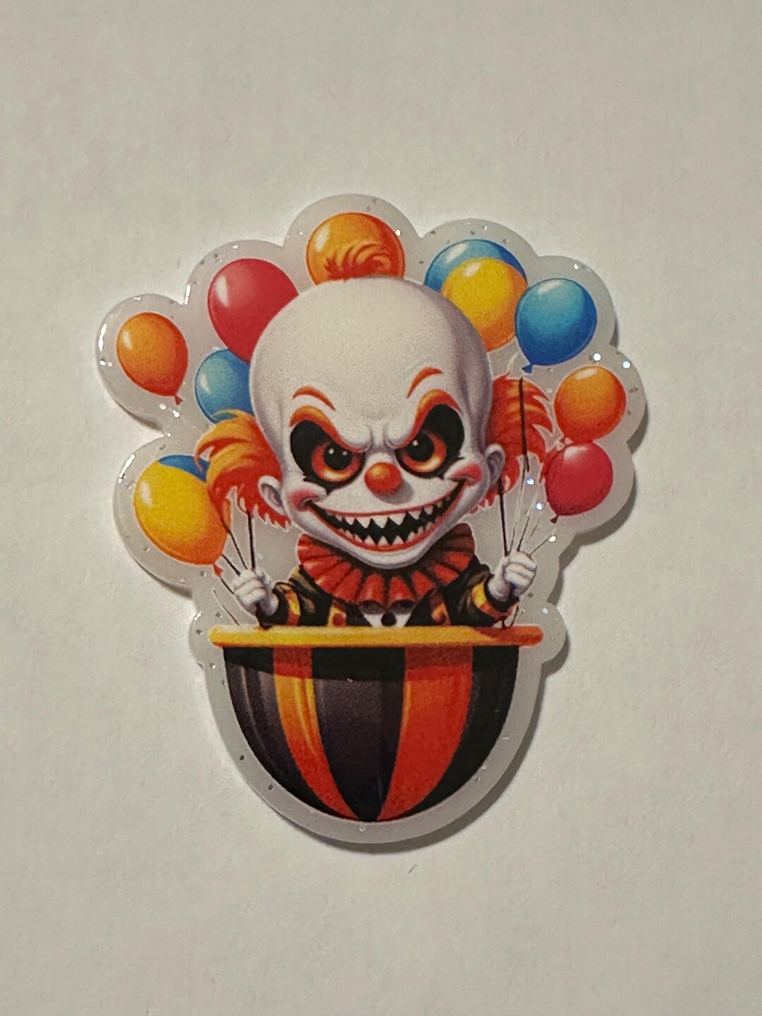 Glow-in-the-dark Creepy Clown Journal Clip/pop Socket - Etsy