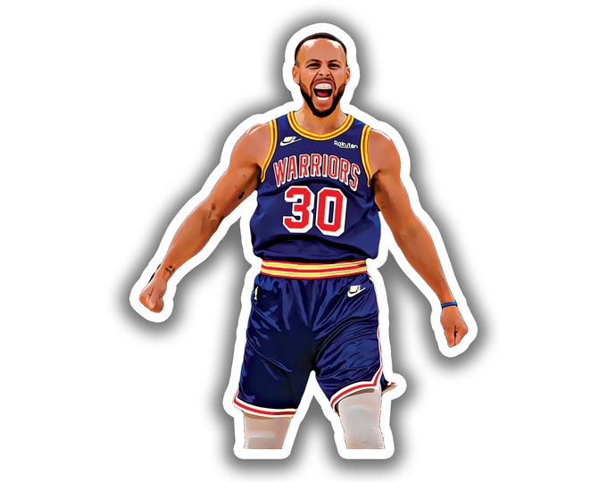 Steph Curry Sticker Steph Curry All Time 3 Point Leader Sticker Golden ...