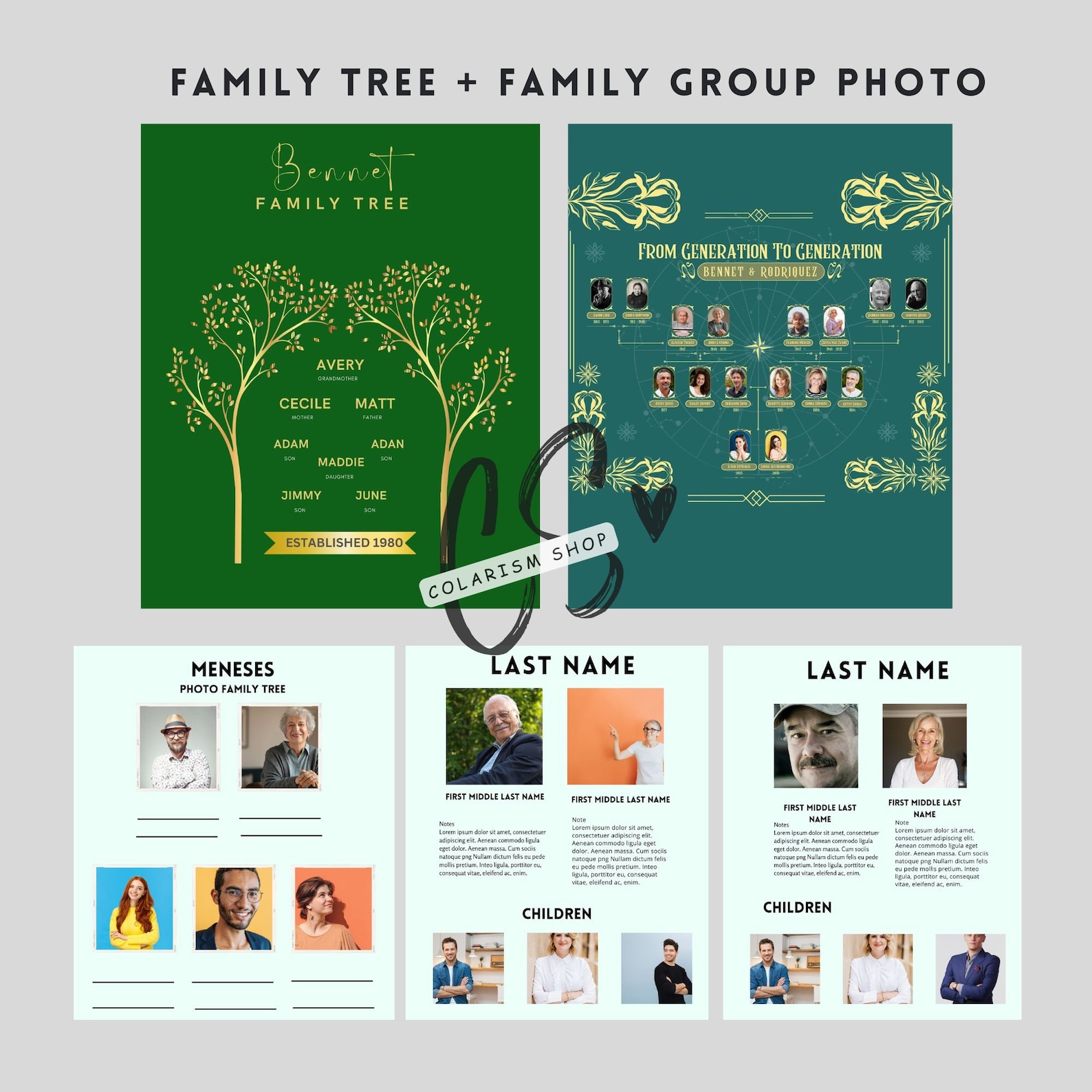 Family Reunion Book Template Family Reunion Memories Record Book DIY ...