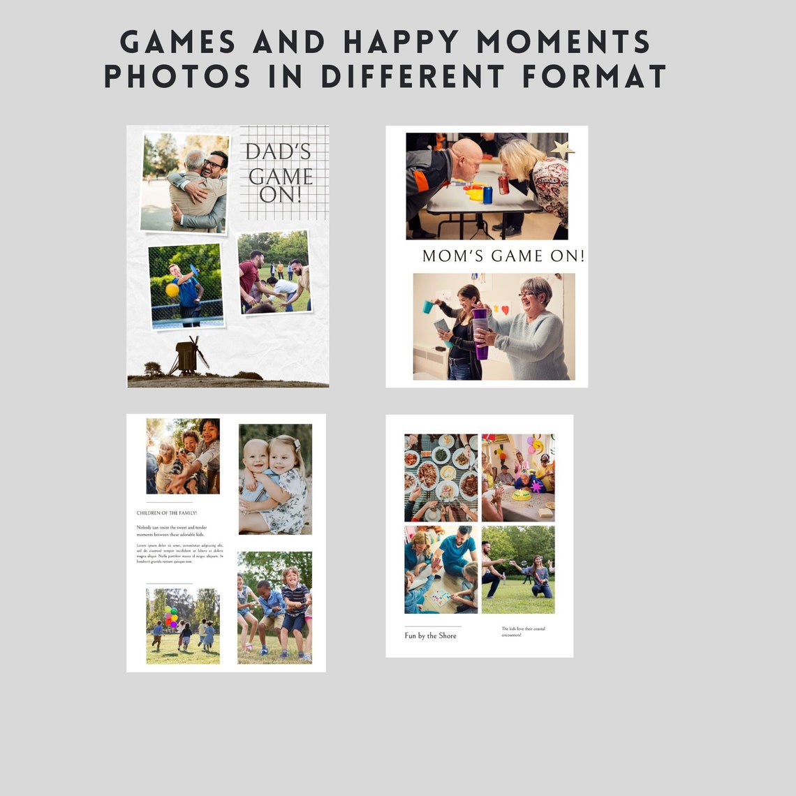 Family Reunion Booklet Template Family Reunion Memories Record Book DIY ...