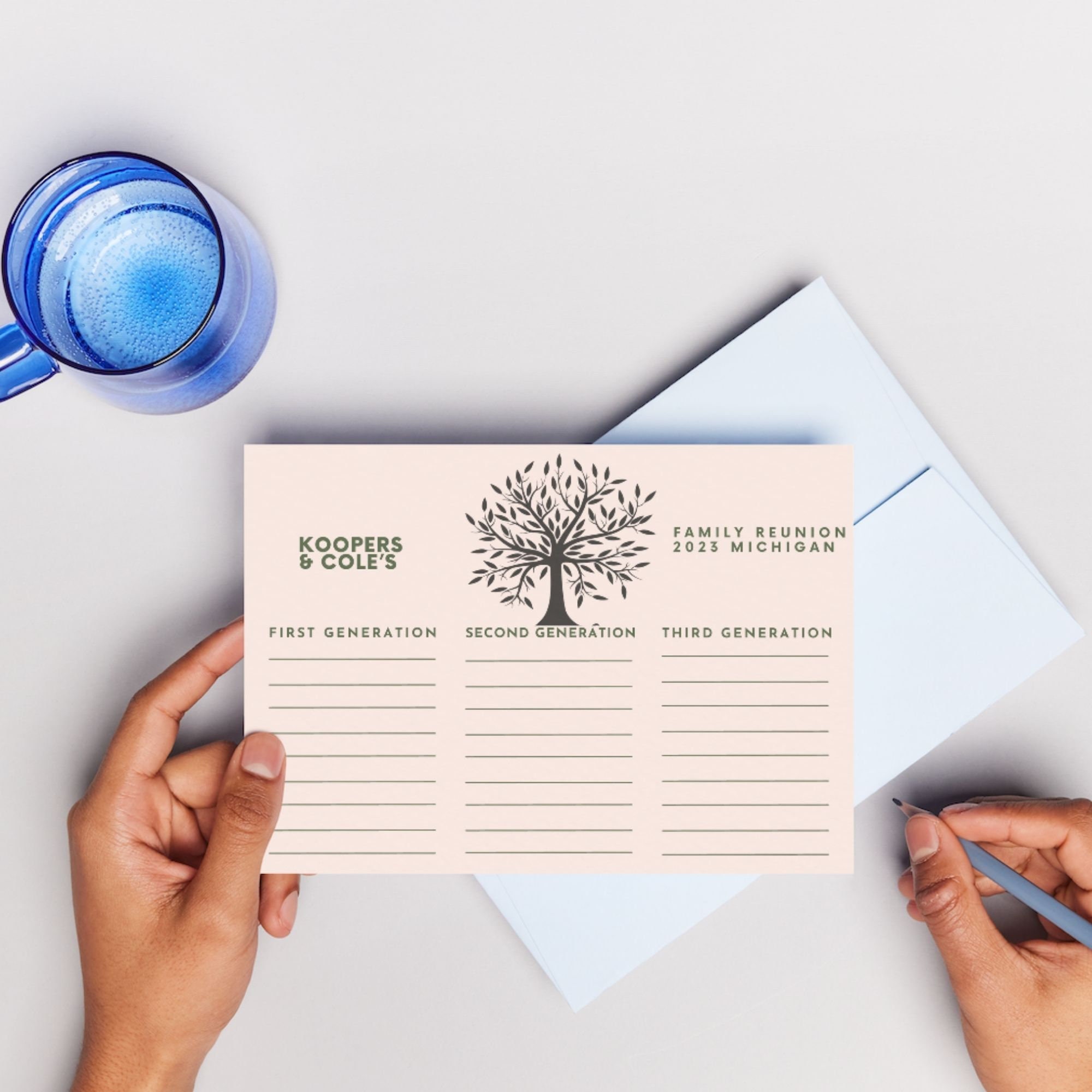 Family Reunion Guest Sign in Sheets Reunion Guestbook With Fingerprints ...