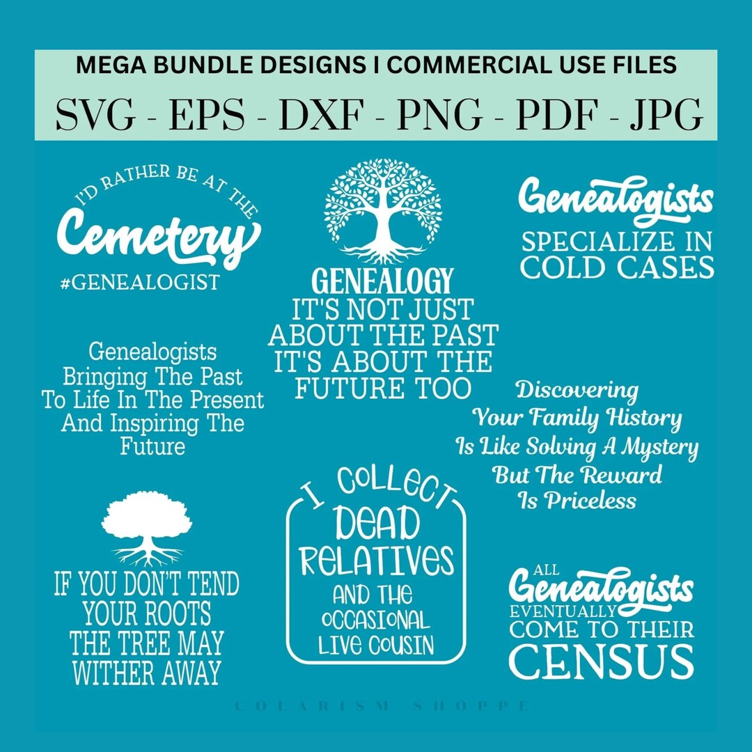 Genealogy SVG Family Search Genealogy Templates Genealogy Digital ...
