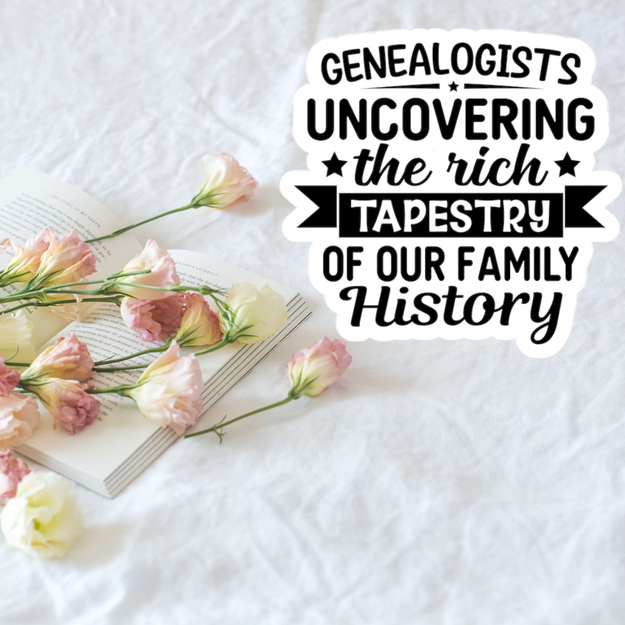 Genealogy Sticker Geneology Enthusiast Sticker Family Tree Tag ...