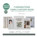 7 Generation Personalized Family History Book Ancestry Family History ...