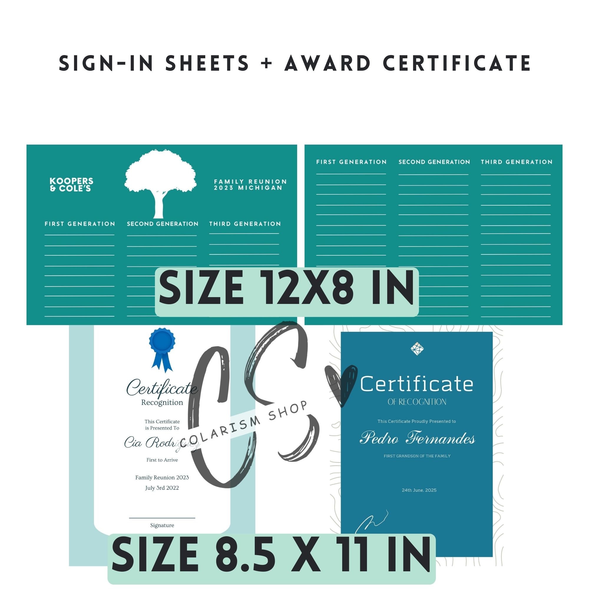 DIY Family Reunion Booklet Template Family Reunion Memory Record Book ...