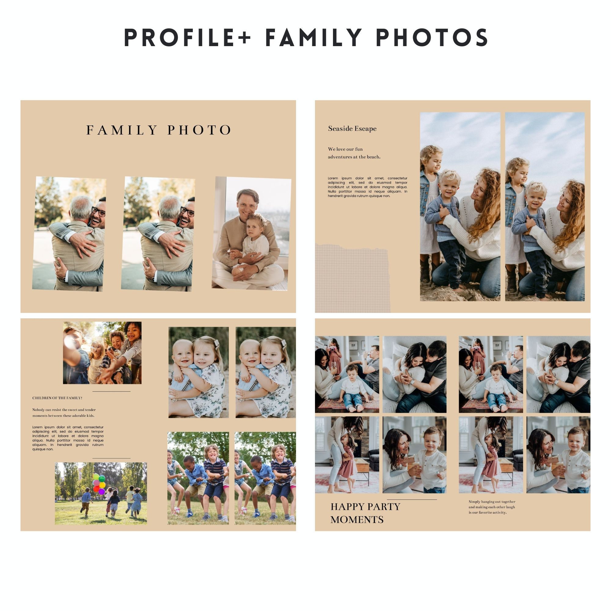 Family Reunion Booklet Template Family Reunion Memory Record Book ...