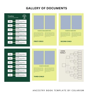 Family Ancestry Template Modern Ancestry Book Template Microsoft Word ...