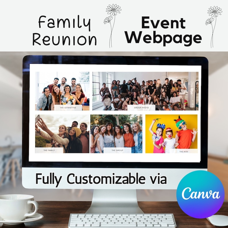 Family Reunion Landing Page Editable Website Template Family Reunion ...