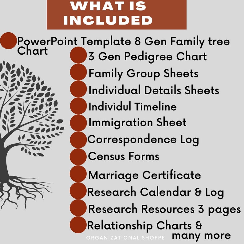 Ancestry Tracker Templates and Resources PDF Files With 8 Generation ...