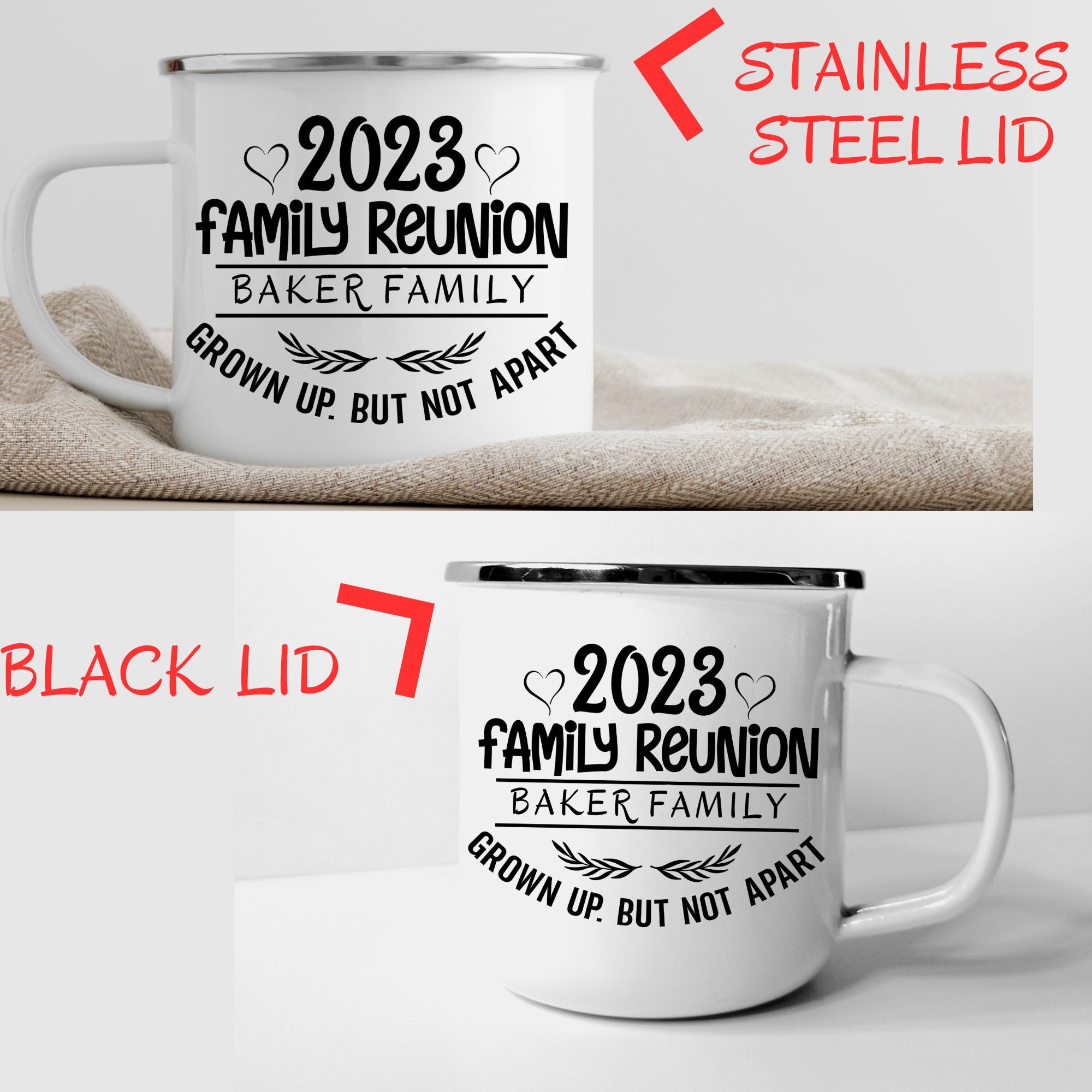 Family Reunion Personalized Mug Personalized Campfire Mug Enamel ...