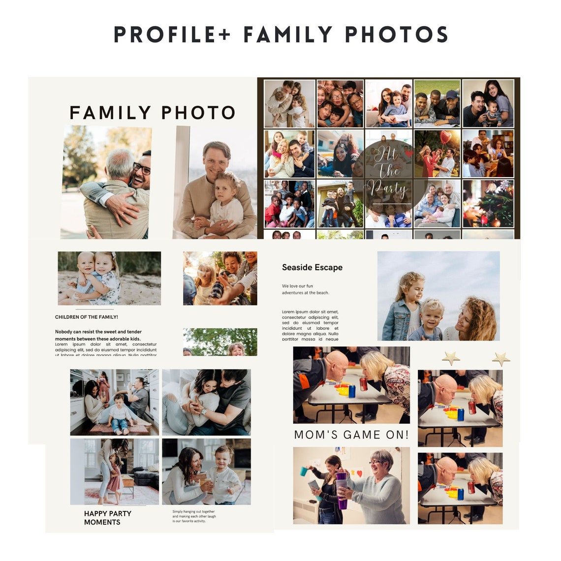 Family Reunion Booklet Template Family Reunion Memories Record Book DIY ...