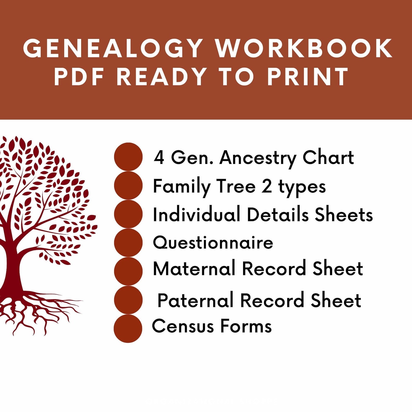Genealogy Workbook Organizer Family Workbook Organizer Genealogy ...