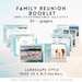 Family Reunion Booklet Template Canva Edit Family Reunion Program ...