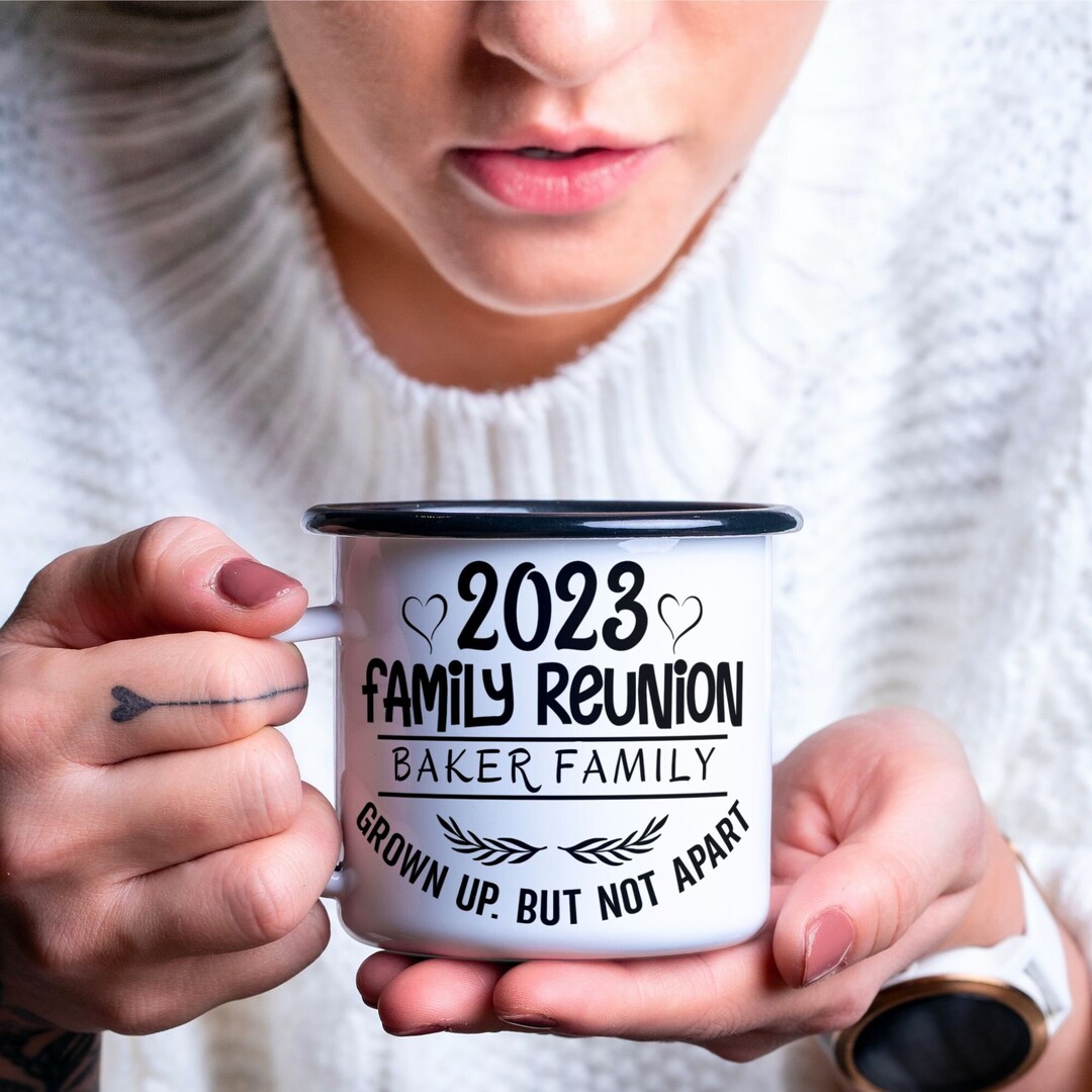 Family Reunion Personalized Mug Personalized Campfire Mug Enamel ...