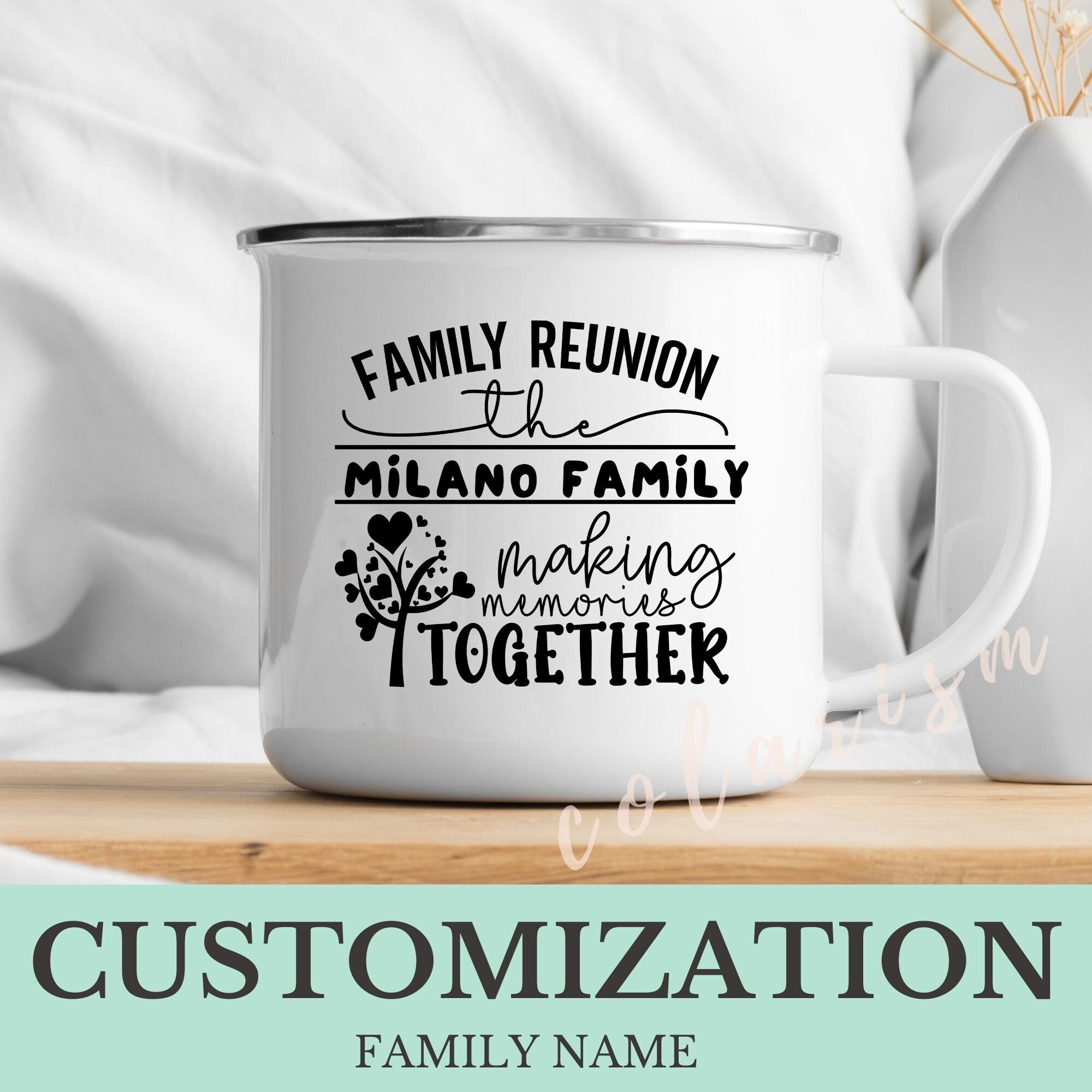 Family Reunion Mug Favors Personalized Keepsakes for Special Gathering ...
