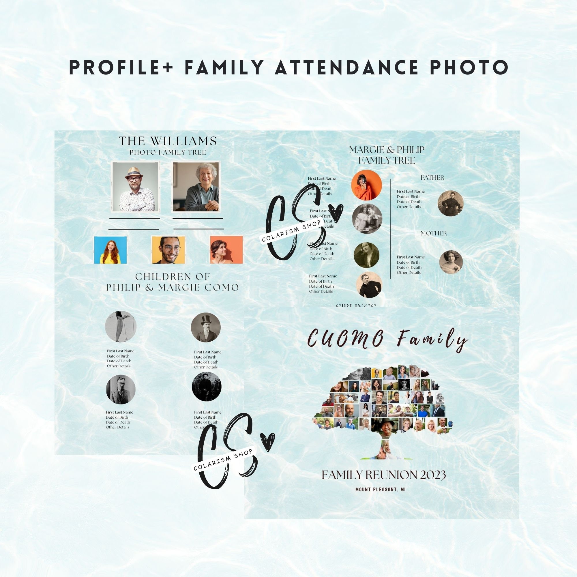 Editable Family Reunion Booklet Template Editable Family Reunion ...