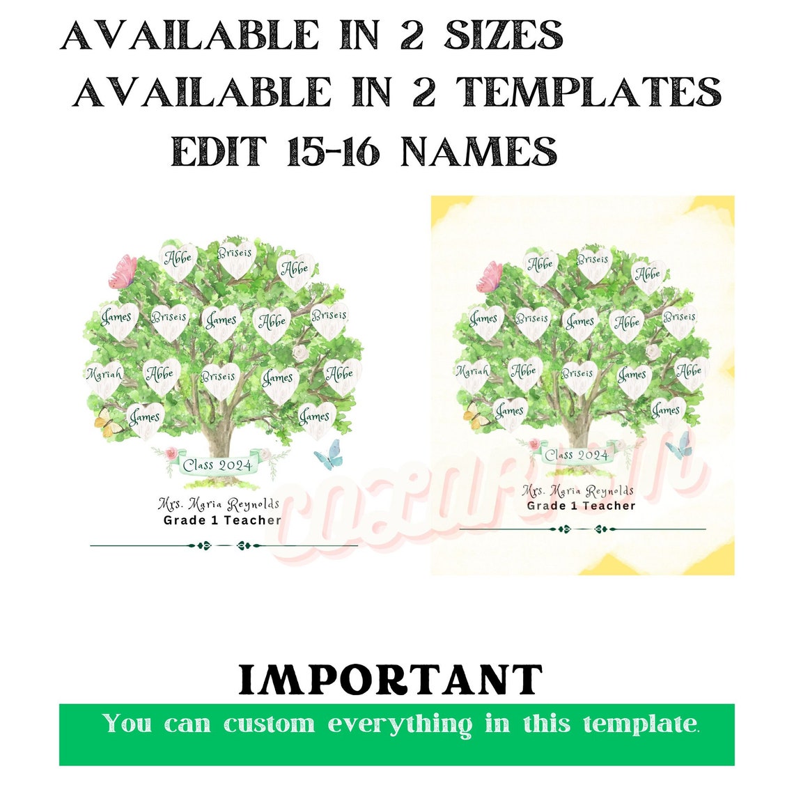 Classroom Tree Template Student Tree Classmate Tree Classroom - Etsy