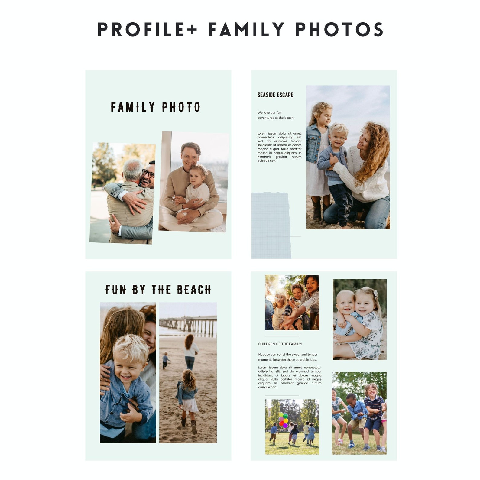 Family Reunion Booklet Template Family Reunion Memories Record Book DIY ...