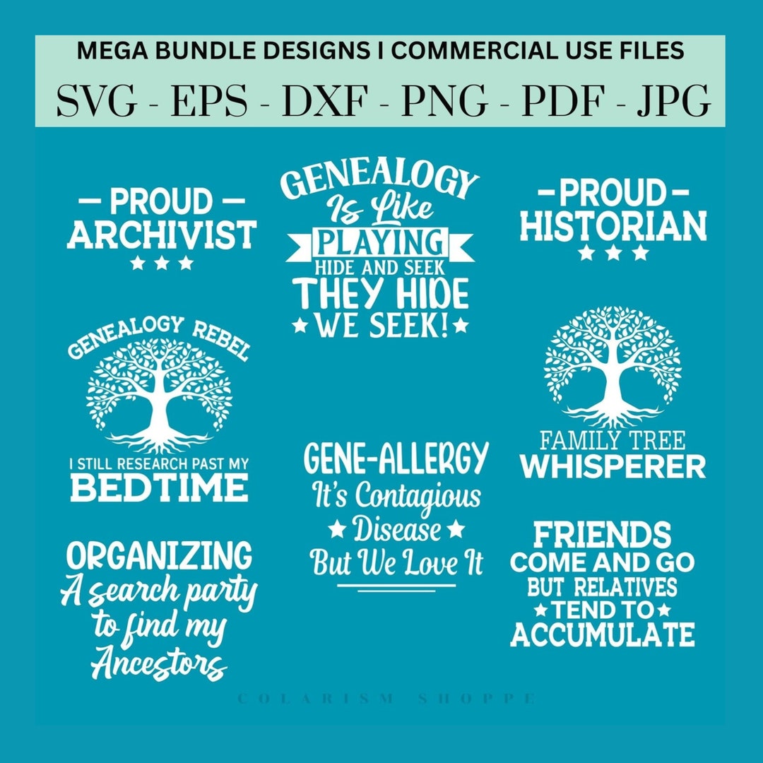 Genealogy SVG Quotes Genealogy Template Genealogy Clipart Genealogy ...