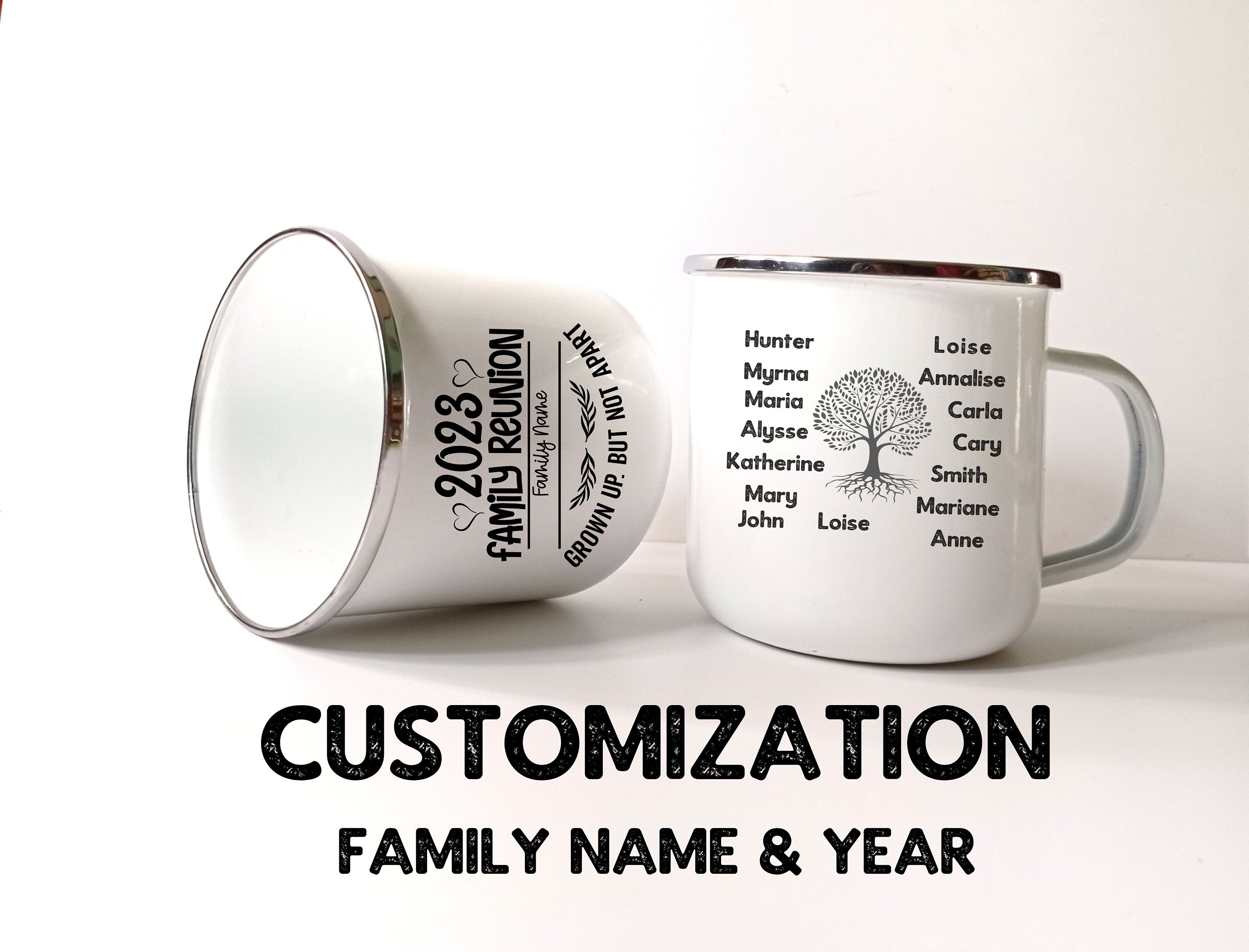 Family Reunion Personalized Mug Personalized Campfire Mug Enamel ...