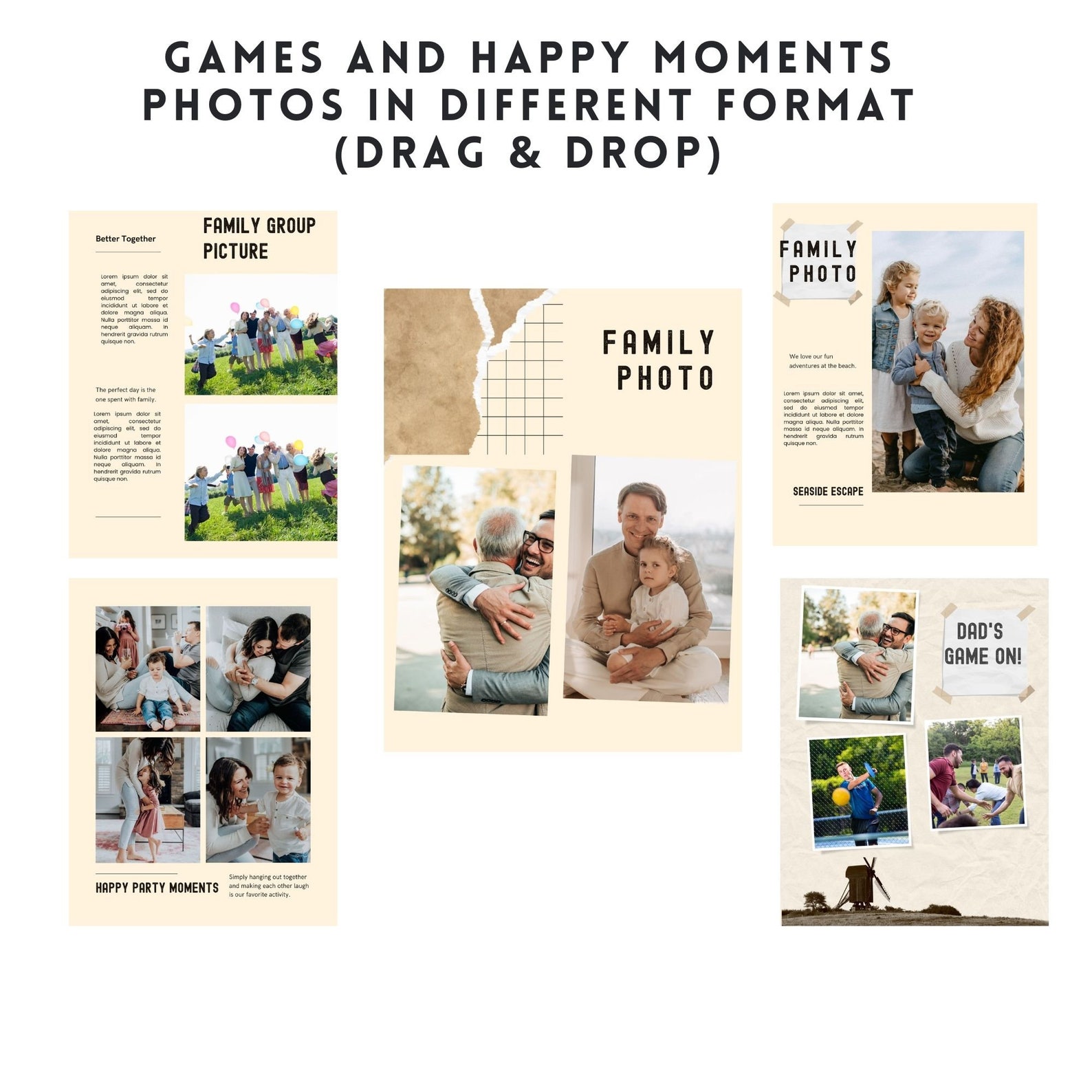 Family Reunion Bundle Template Family Reunion Memories Record Book DIY ...