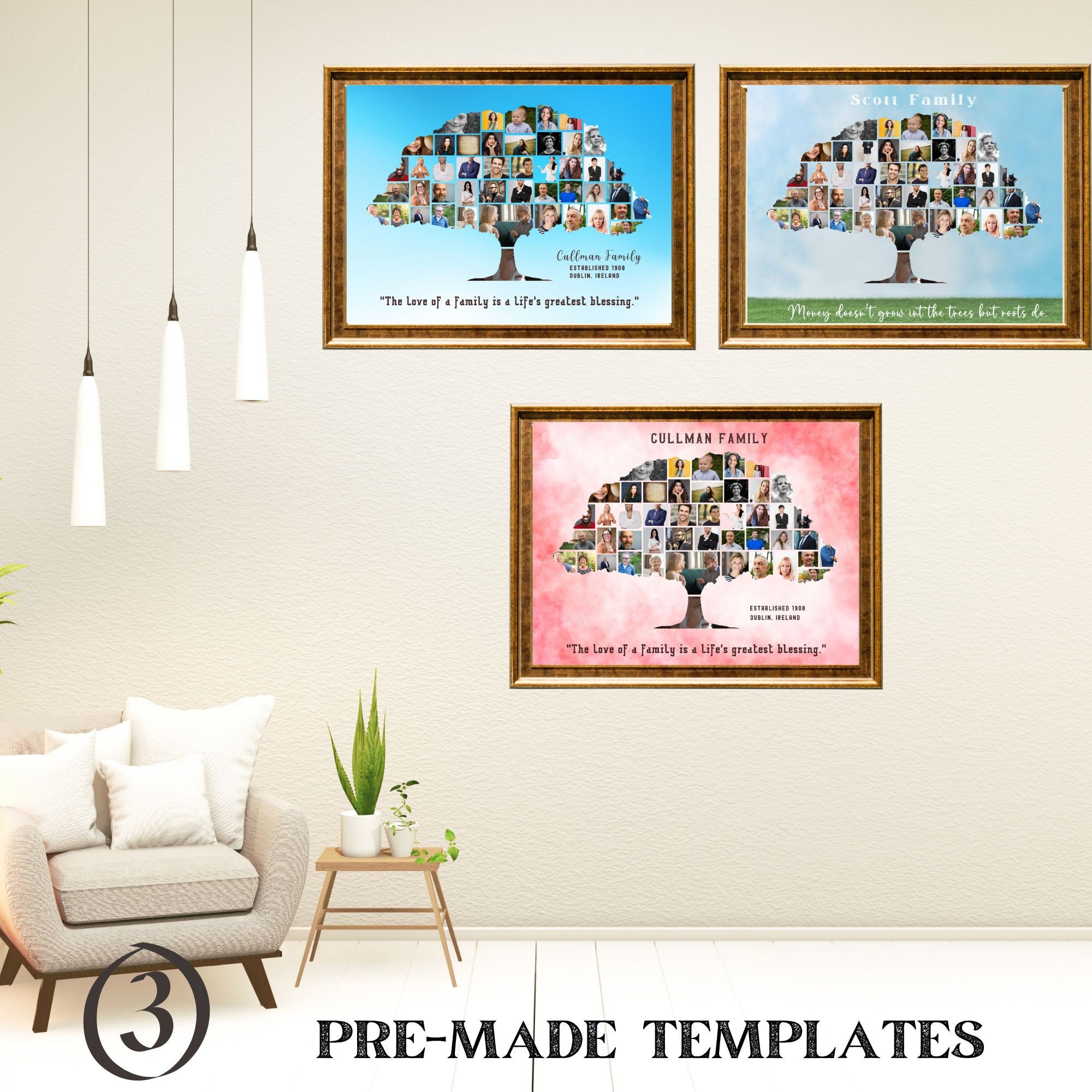 Family Tree Builder With Photos Canva Custom Family Tree Photo Album ...