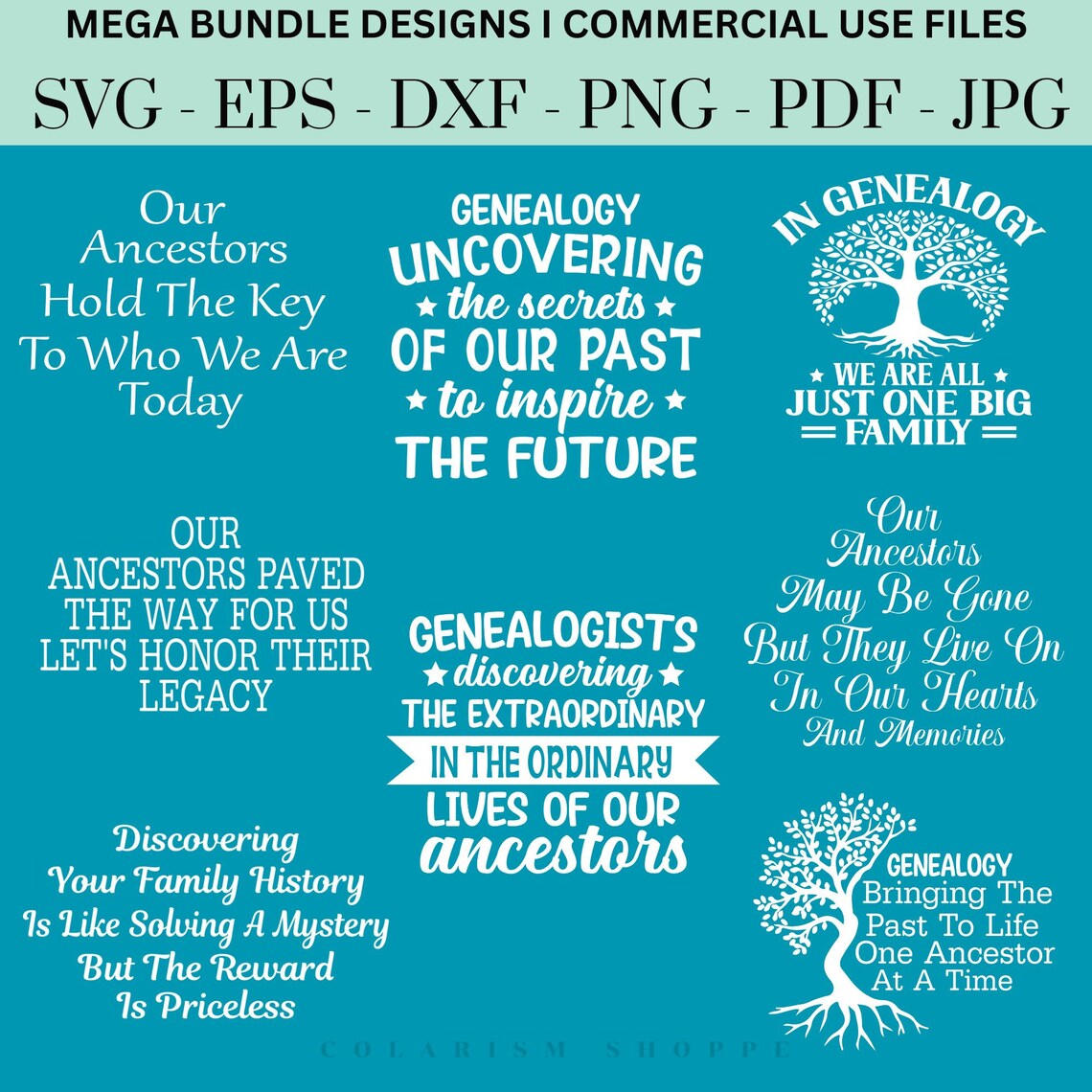 Genealogy SVG Quotes Genealogy Template Genealogy Clipart - Etsy