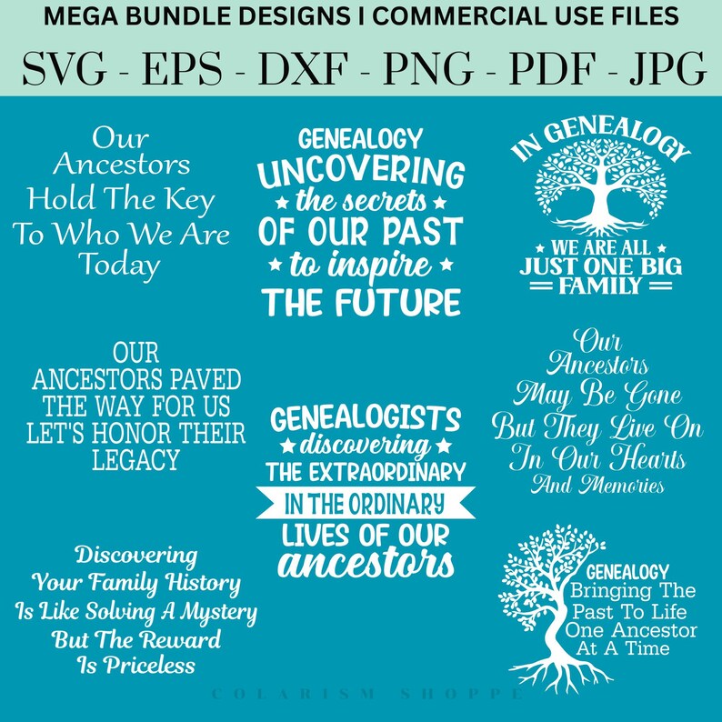 Genealogy SVG Quotes Genealogy Template Genealogy Clipart Genealogy ...