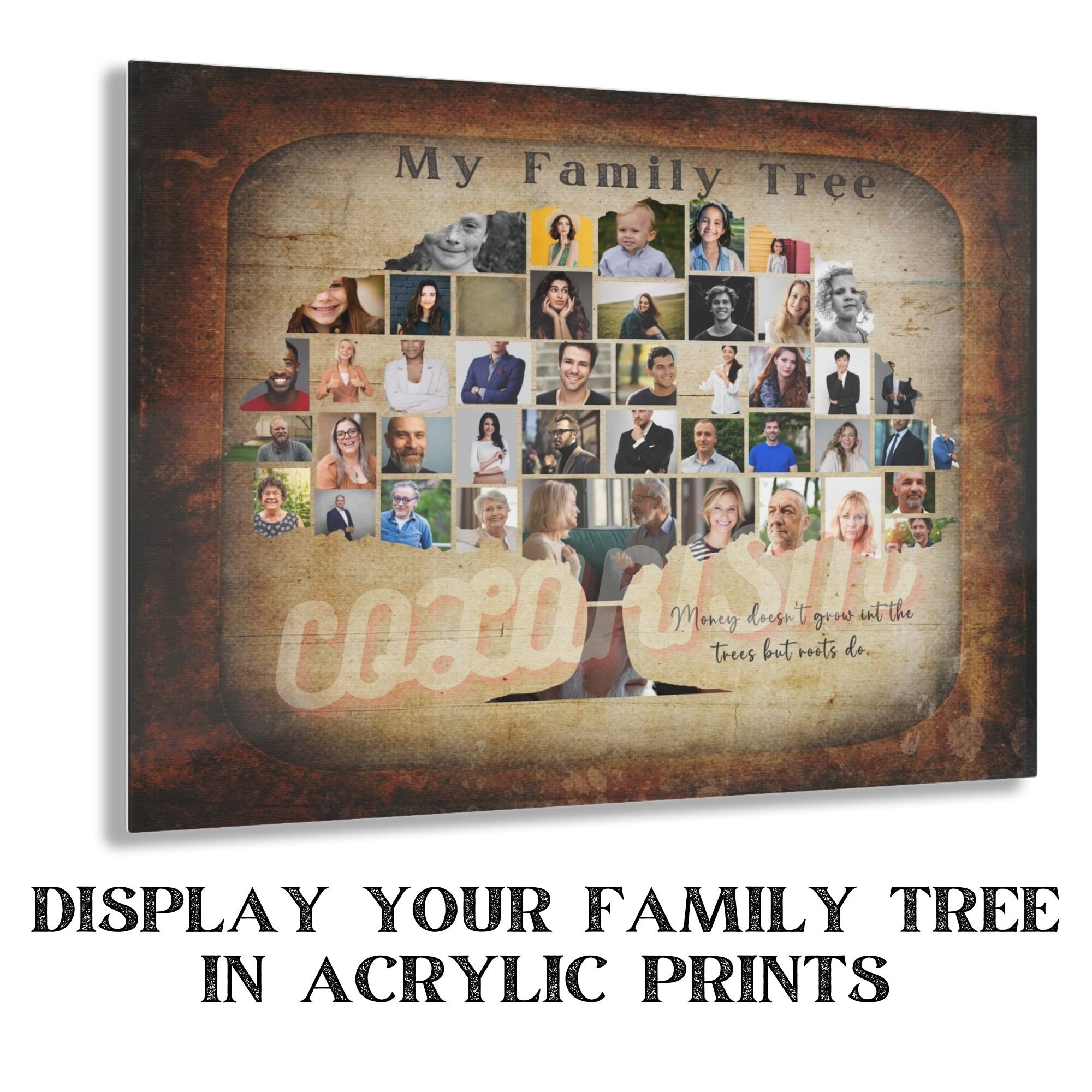 Family Tree Collage Family Tree Builder With Photos Template Family ...