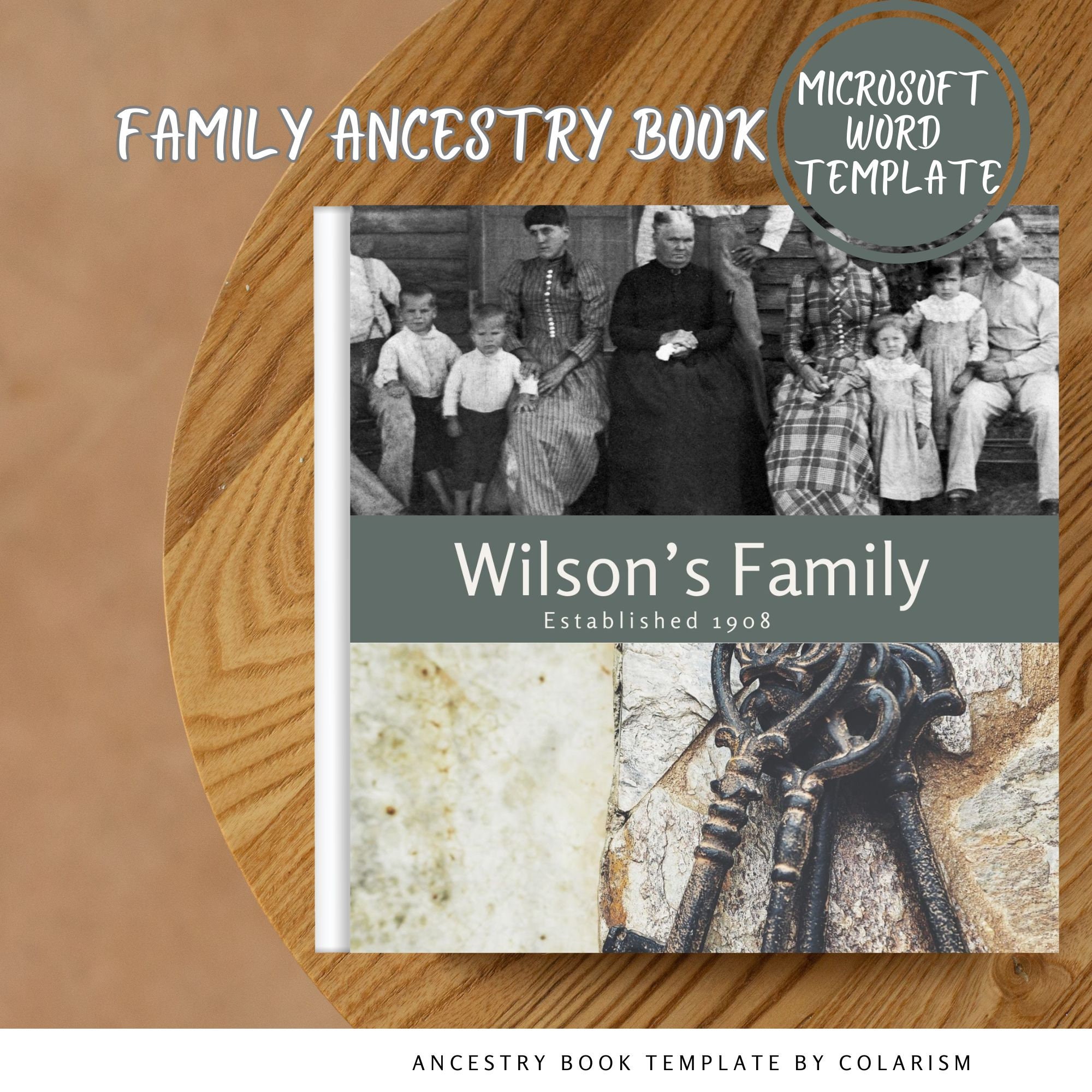 Microsoft Word Family Ancestry Editable Book Template Family History ...