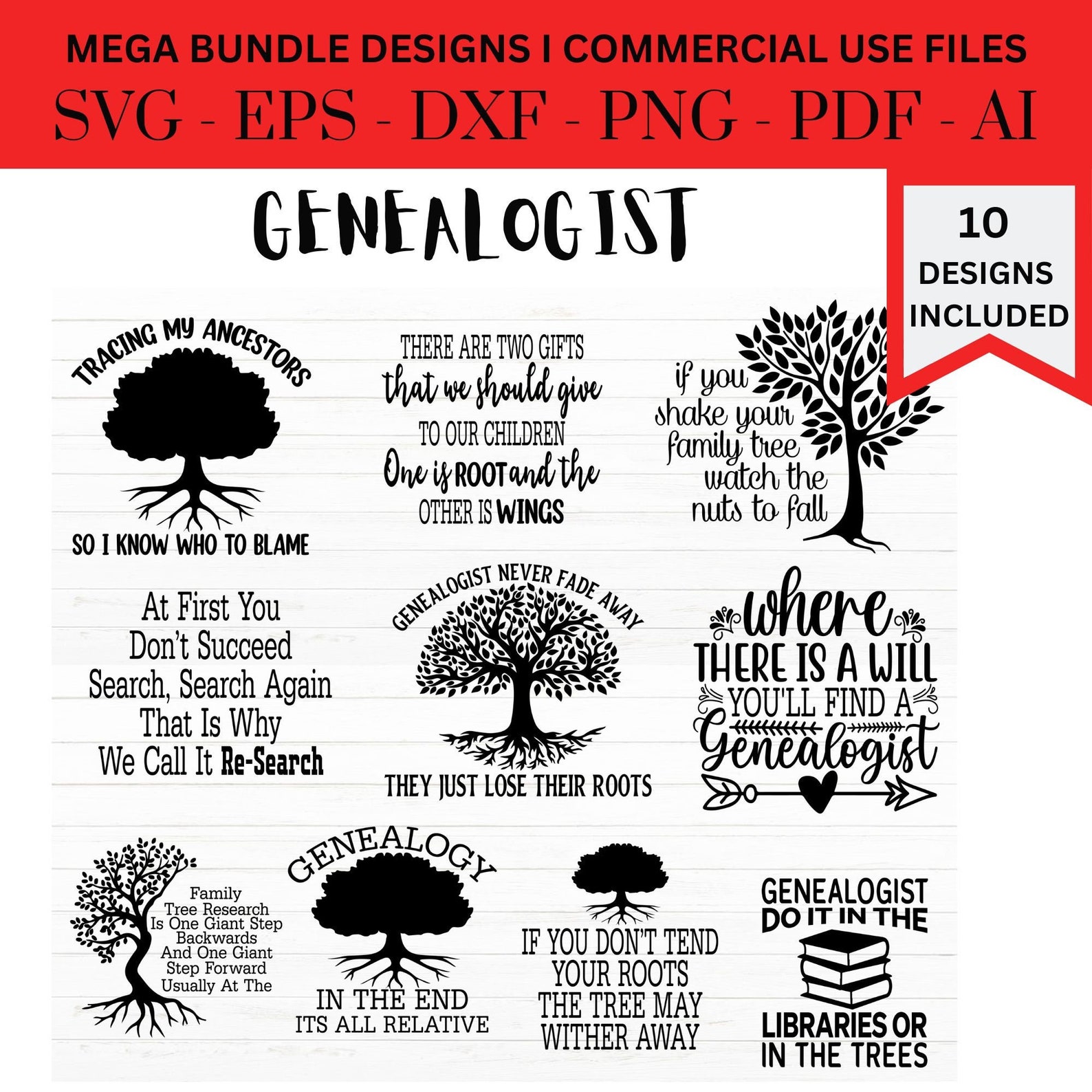 Genealogy SVG Genealogist Svg Family History Svg Ancestry SVG - Etsy