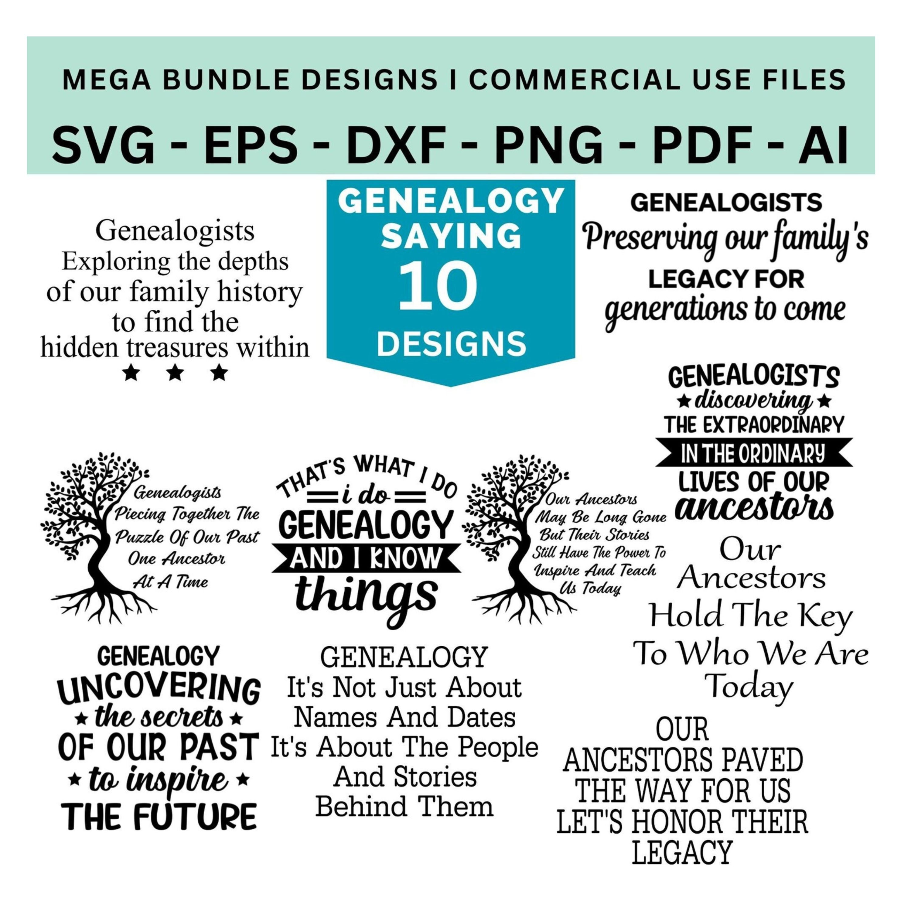 Genealogy Saying SVG Genealogist SVG Quote Genealogy Wallpaper Svg DIY ...