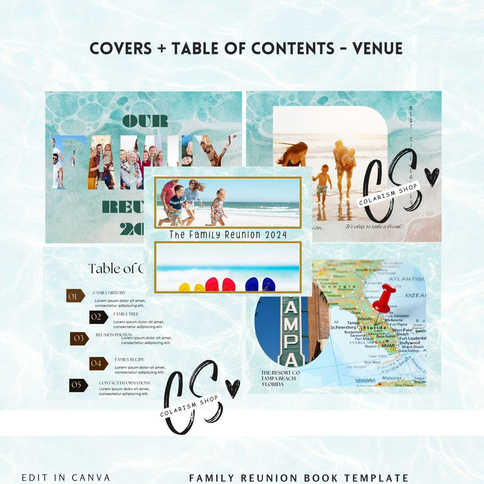 Editable Family Reunion Booklet Template Editable Family Reunion ...