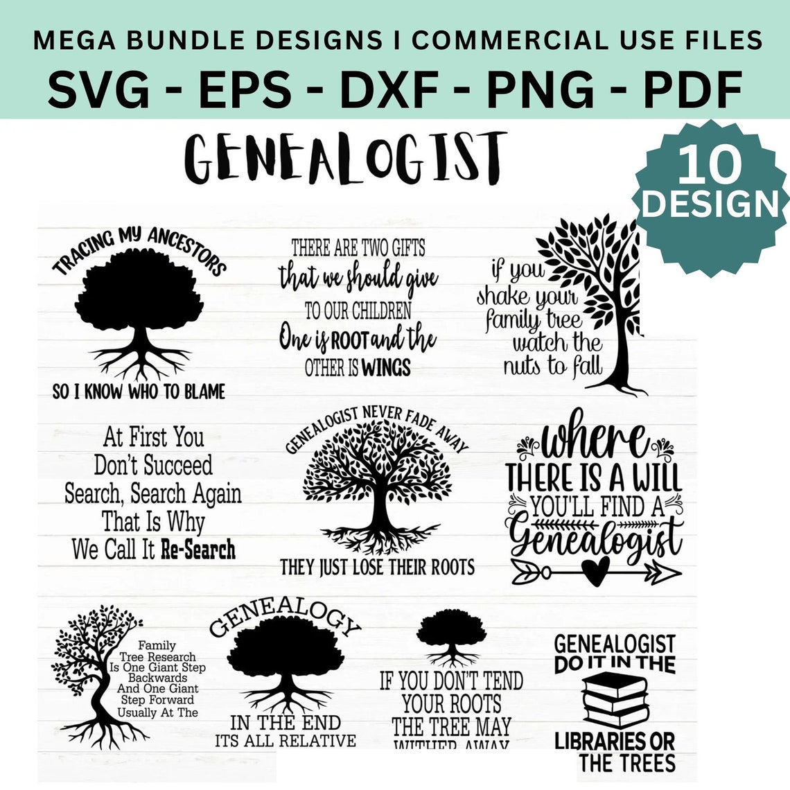 Genealogy SVG Genealogist Svg Family History PNG Ancestry - Etsy