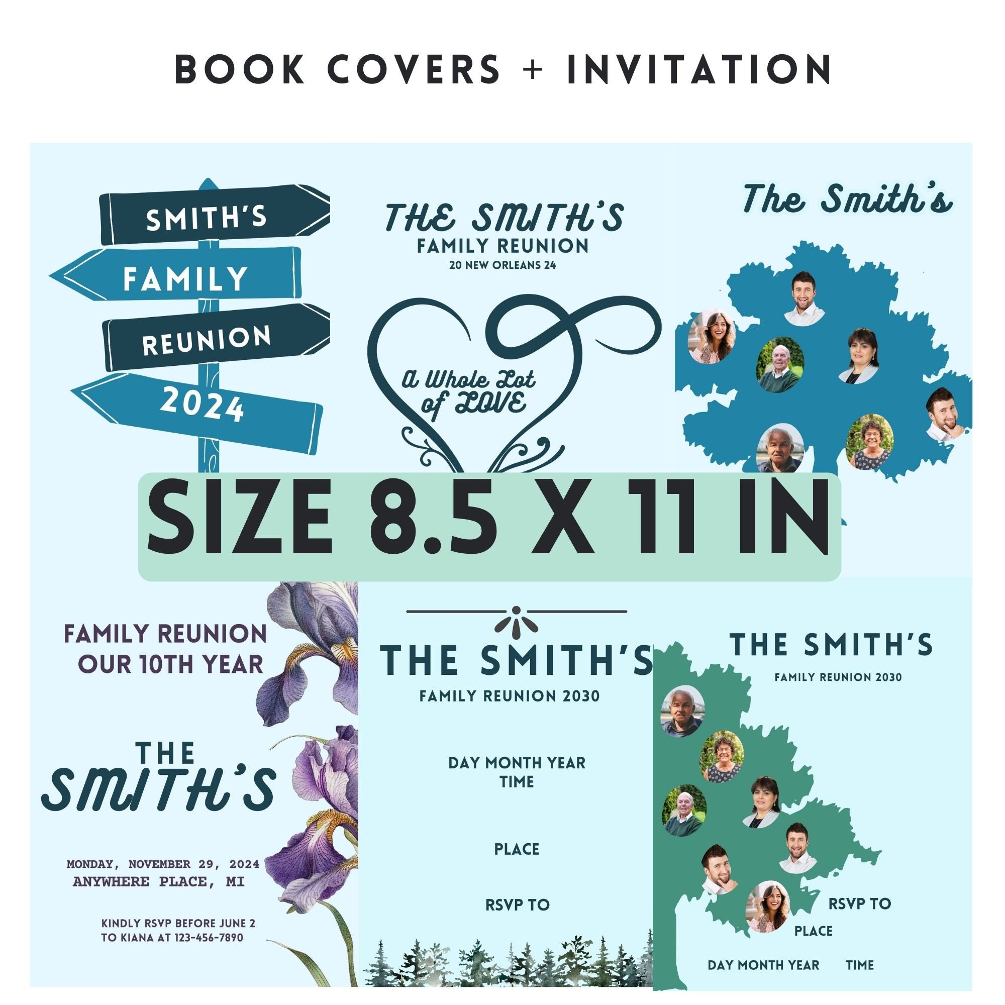 DIY Family Reunion Booklet Template Family Reunion Memory Record Book ...