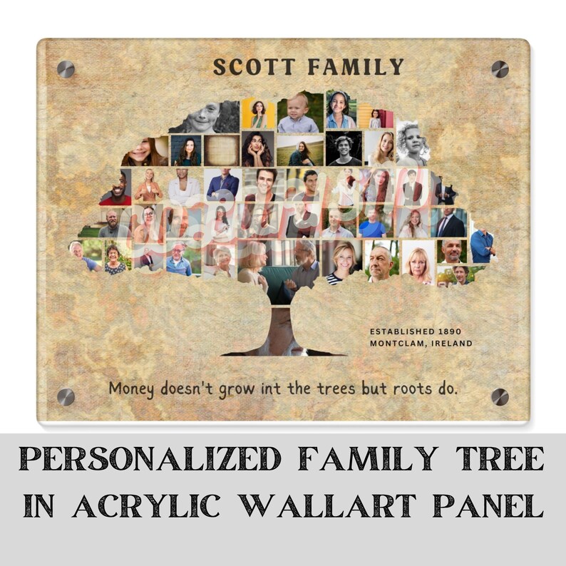 Family Tree Collage Family Tree Builder With Photos Template Family ...