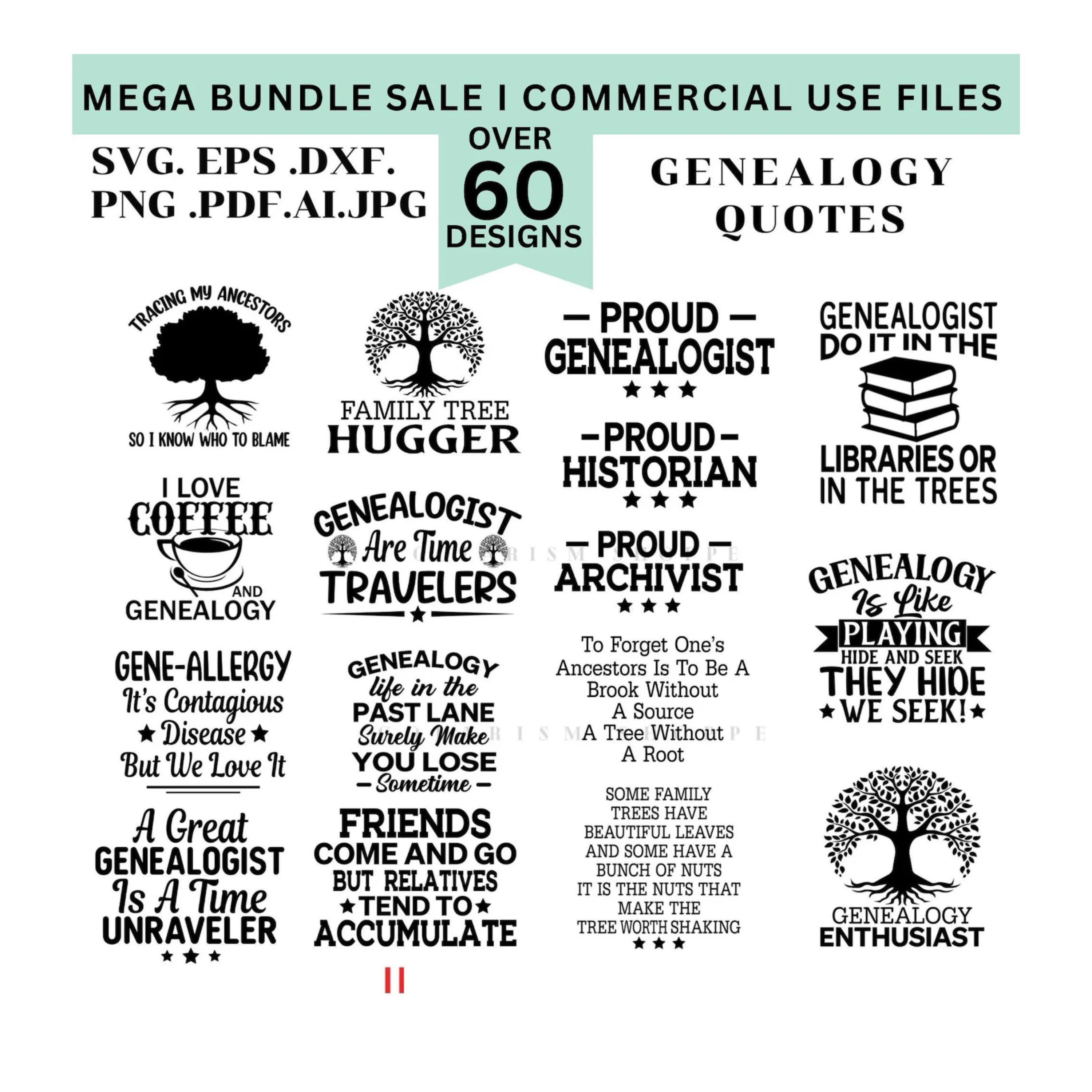 Bundle Genealogy SVG Quotes Genealogy SVG Genealogy Funny Quotes ...