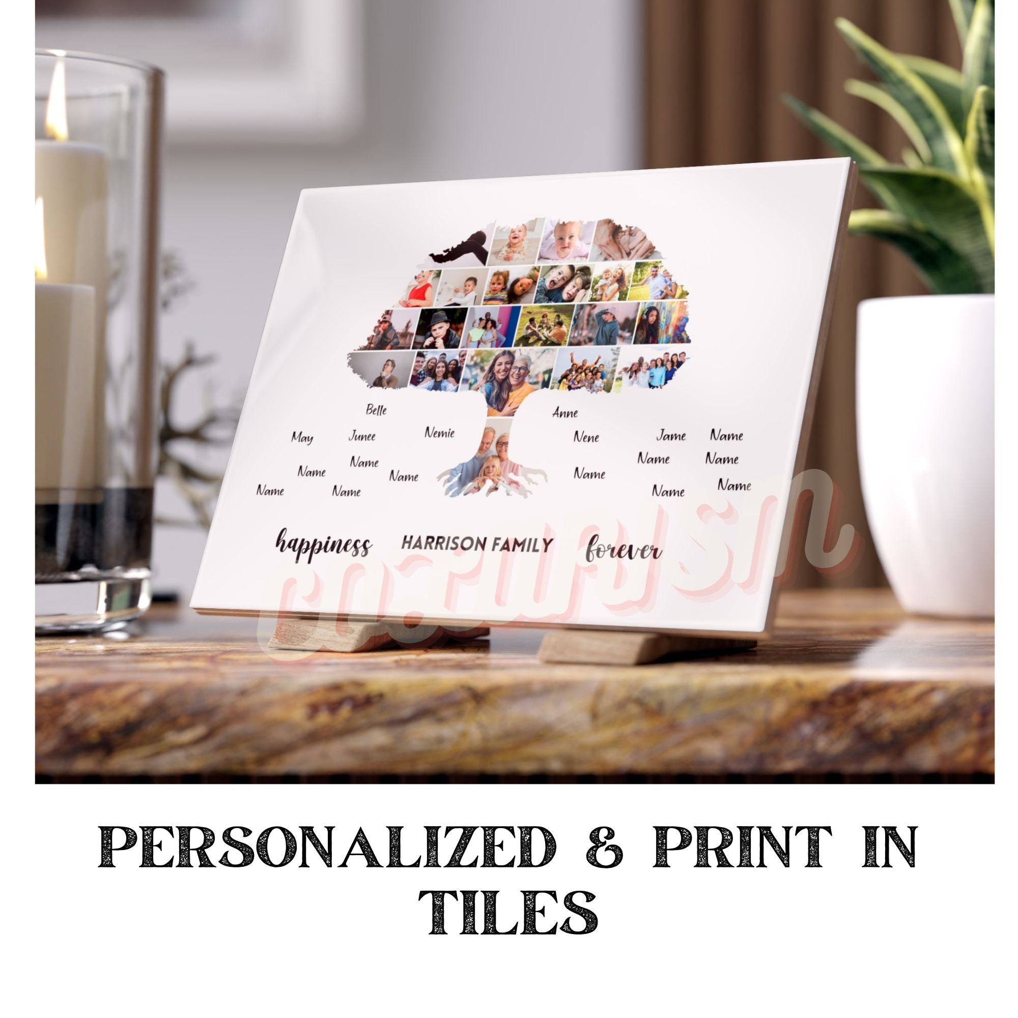 Family Tree Collage Design Family Tree Builder With Photos Template ...