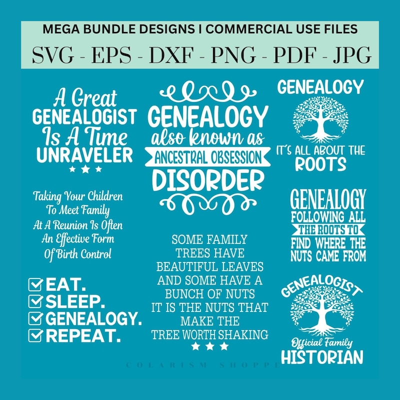 Genealogy Stickers - Etsy