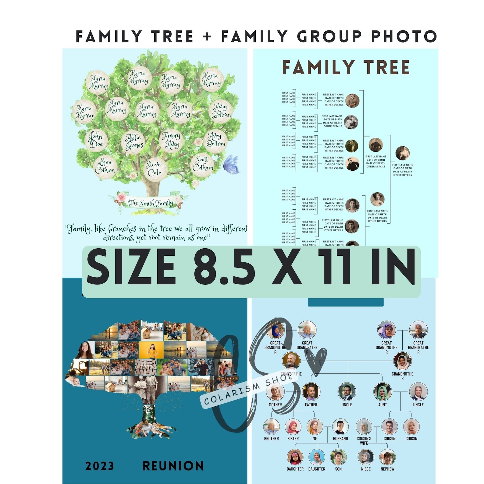 DIY Family Reunion Booklet Template Family Reunion Memory Record Book ...