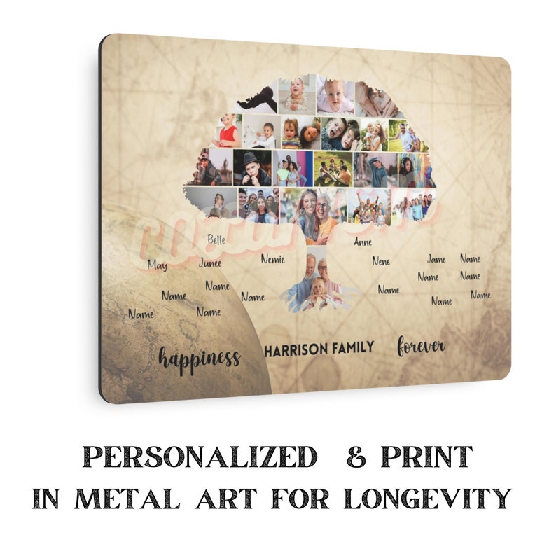 Family Tree Collage Design Family Tree Builder With Photos Template ...