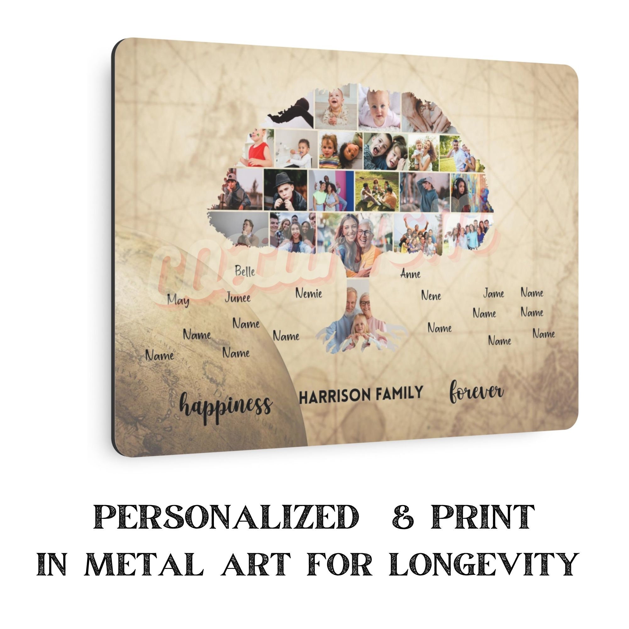 Family Tree Collage Design Family Tree Builder With Photos Template ...