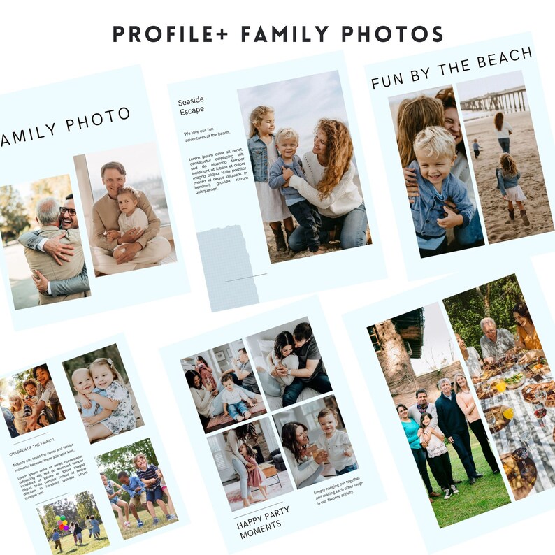 Family Reunion Booklet Template Family Reunion Memories Record Book DIY ...